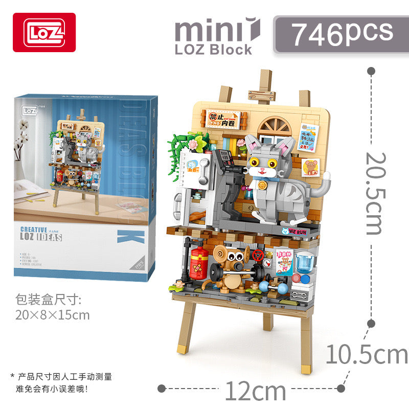 [Loz] Cat Picture Frame Series -mini bricks- | 1386/1387 – BrickMeUpScottie